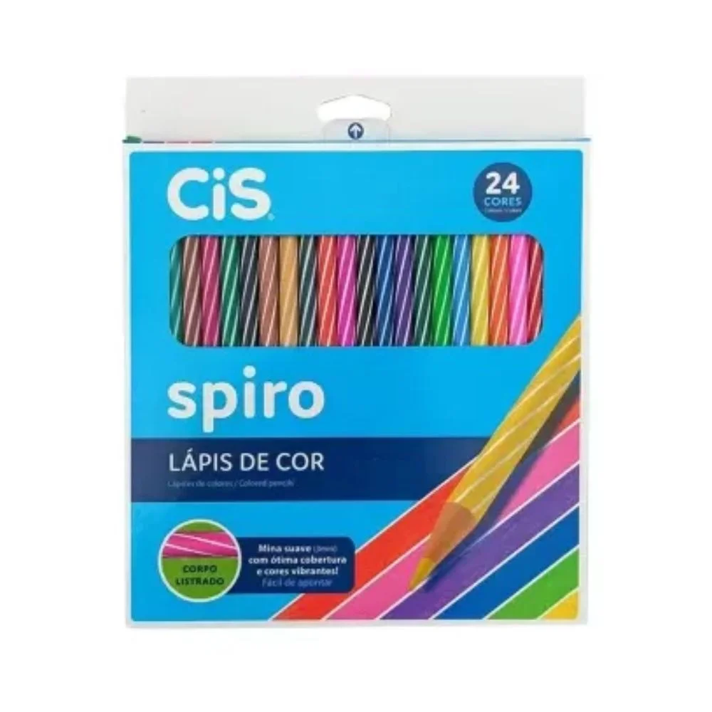 Lápis De Cor Cis Spiro 24 Cores UNICO