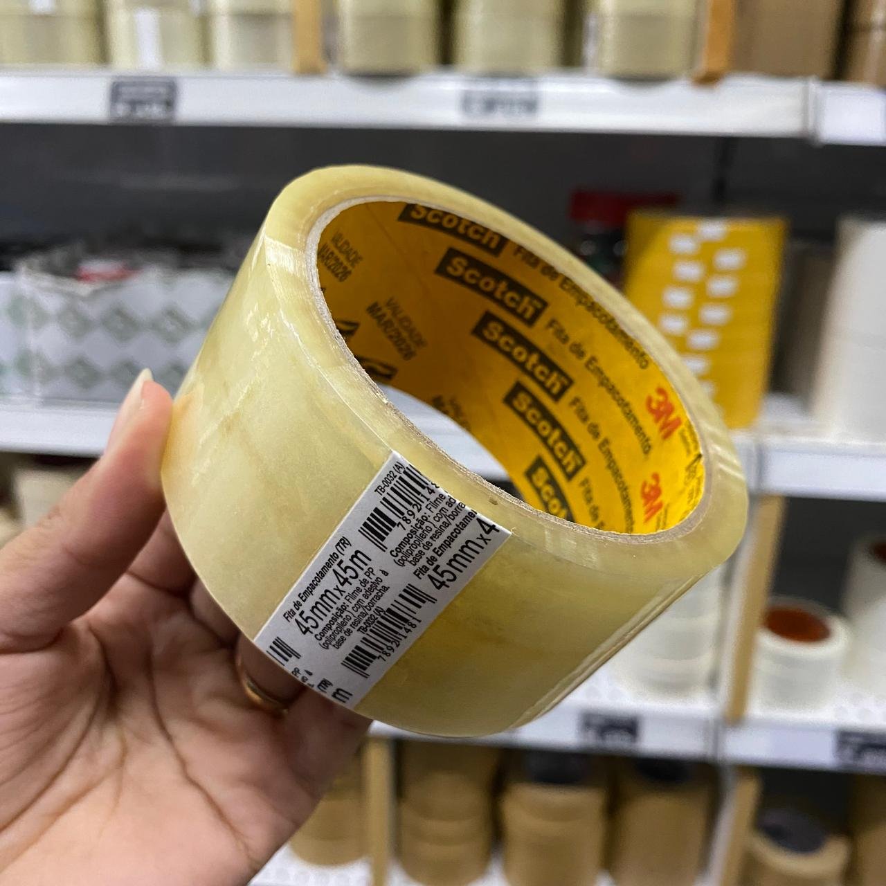 Fita Pvc 45x45 Scotch Transparente