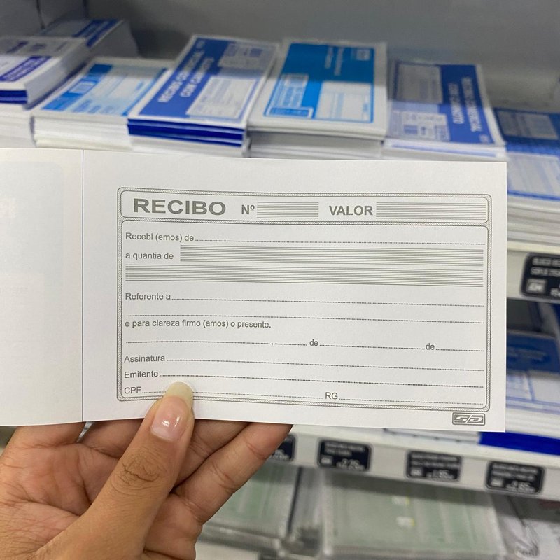 Bloco Recibo Comercial Sem Canhoto 50 Folhas Animativa