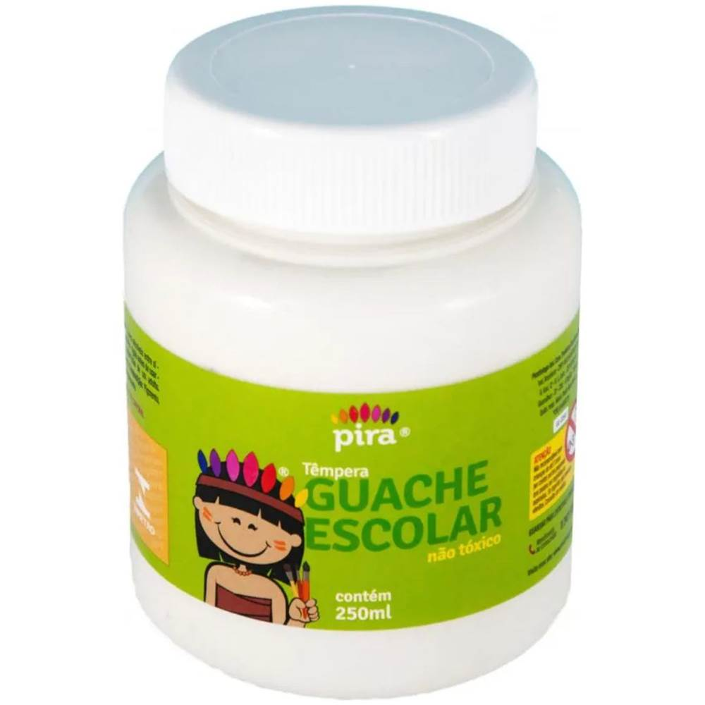 Tinta Guache Piratininga 250ml Branca UNICO